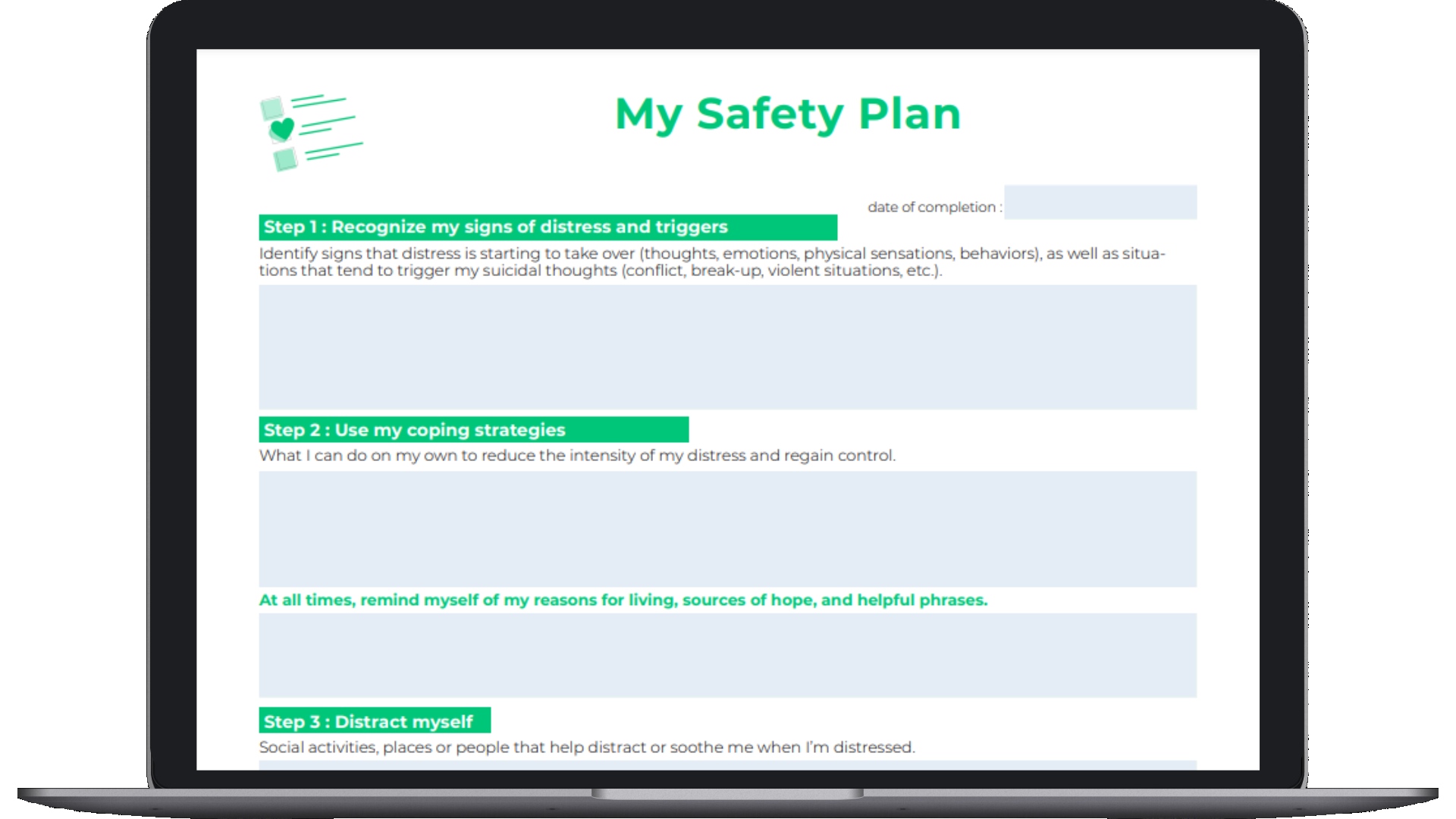 Make a safety plan | Suicide.ca